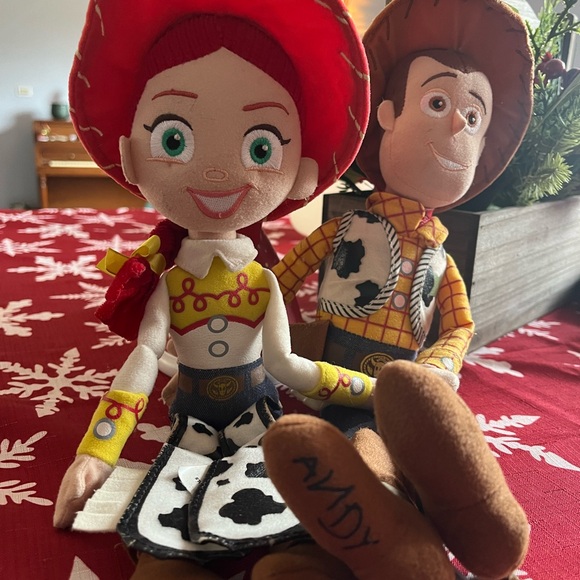 Disney | Toys | Toy Story Stuffed Animal Woody And Jesse From Disney ...